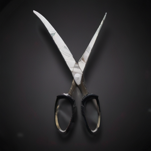 Shiny, Elegant Scissors Displayed Against a Dark Background for ...
