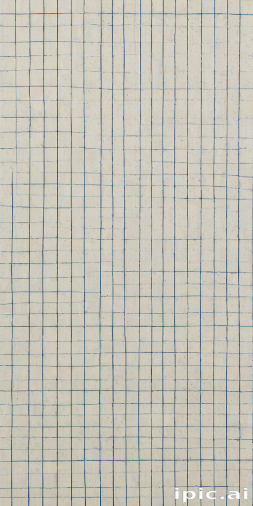 A Simple Pattern of Light Blue Grid Lines on Beige Background.