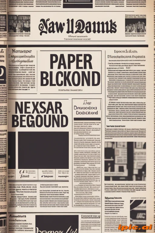 Creative Newspaper Layout Featuring Unique Headlines and Artistic ...