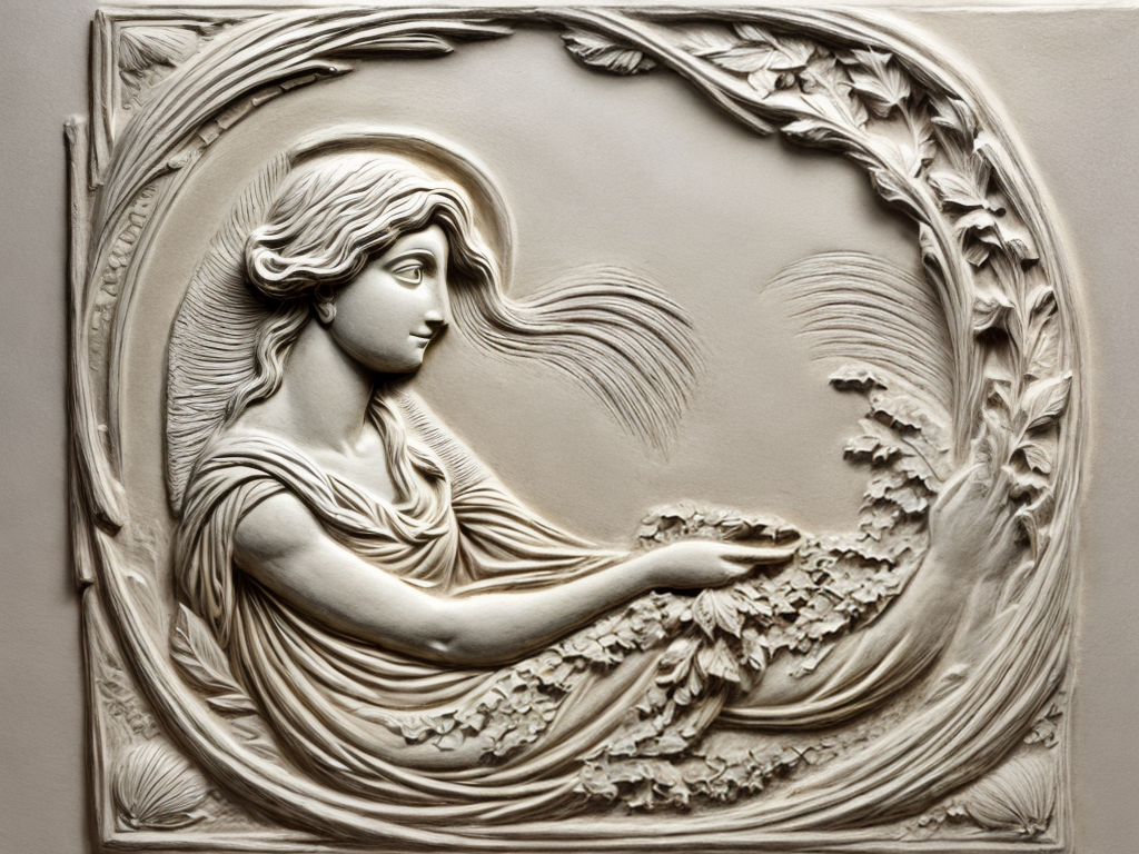 decorative plaster bas-relief