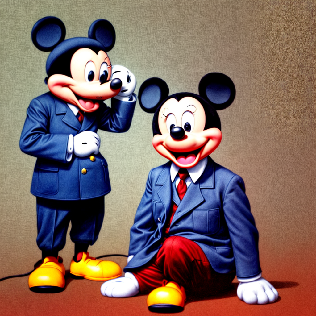 adolf hitler watching mickey mouse