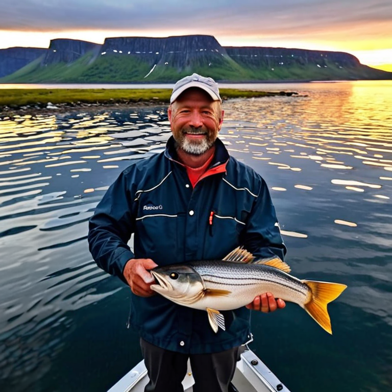 Wonderful sea fishing experience in northern norway in the midnight sun ...
