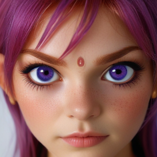 Legend of Zelda: a gerudo with purple eyes, lightly tanned skin, and ...