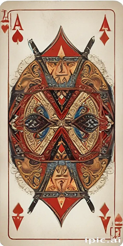 Intricate Design of the Ace of Spades Playing Card Featuring Unique Artwork