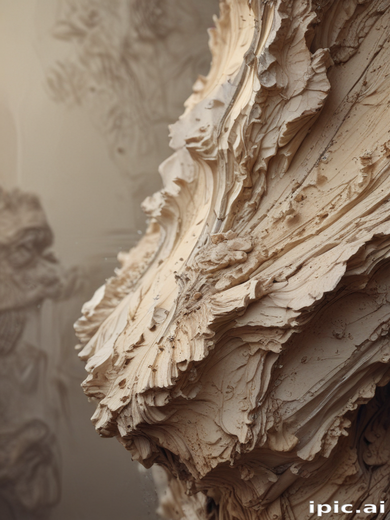 Intricate Abstract Sculpture Showcasing Unique Textures and Organic ...