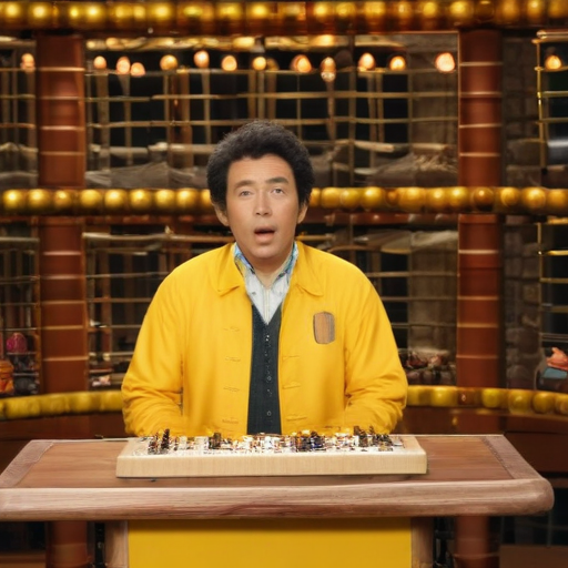 show me takeshi's castle game show in yellow