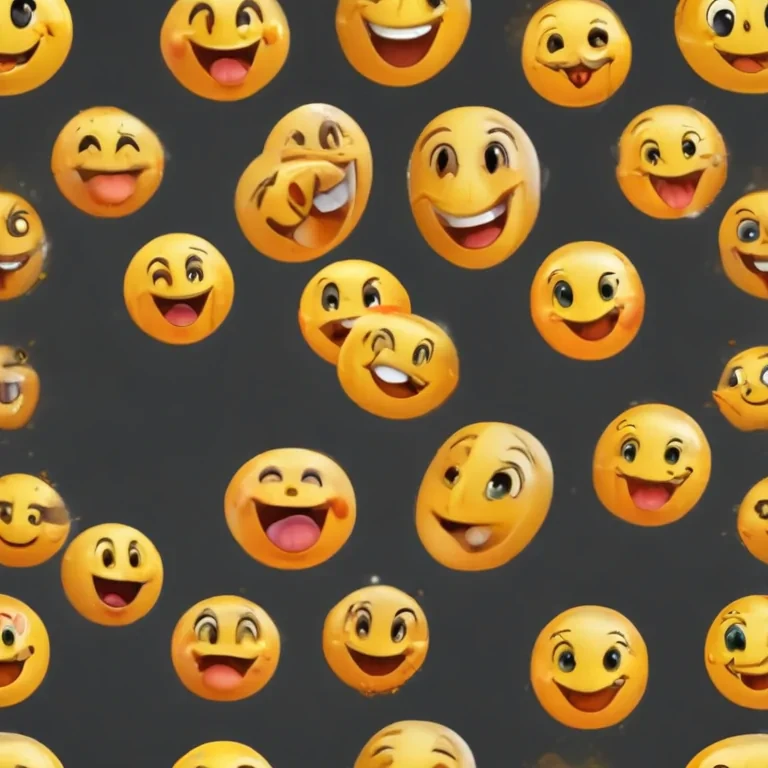 A Colorful Array of Joyful Emoji Faces Expressing Happiness and Fun.