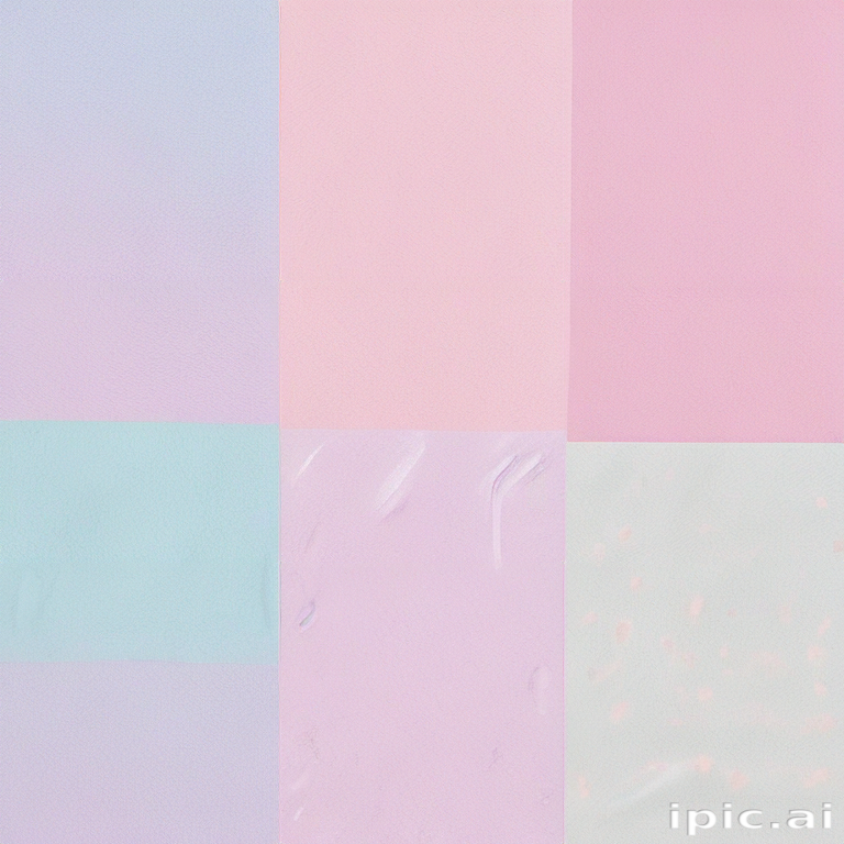 Soft Pastel Color Palette Featuring Shades of Pink, Blue, and Green