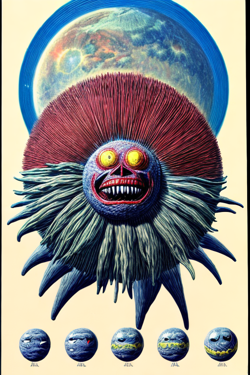 A giant planet eating monster that has a mouth bigger then the sun ...