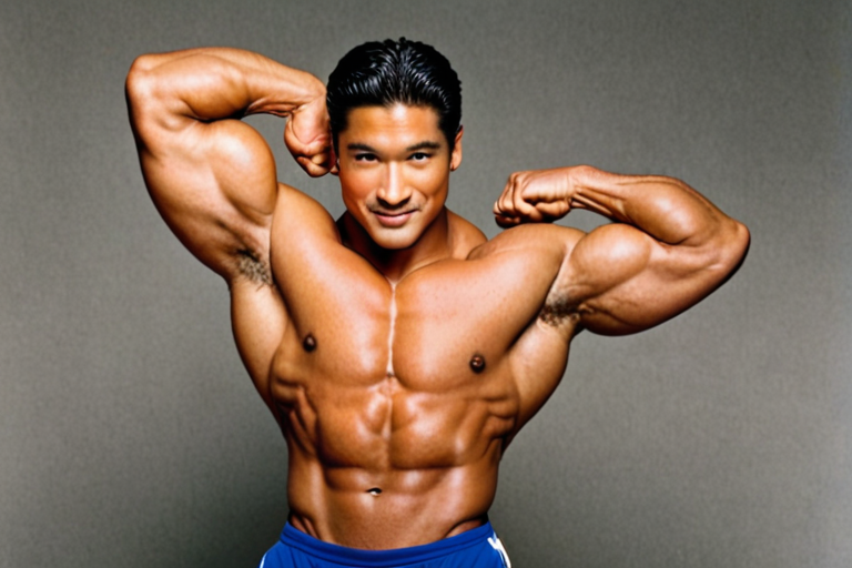 mario lopez flexing bodybuilder