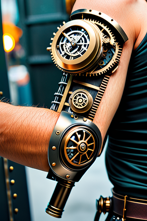 a steampunk arm