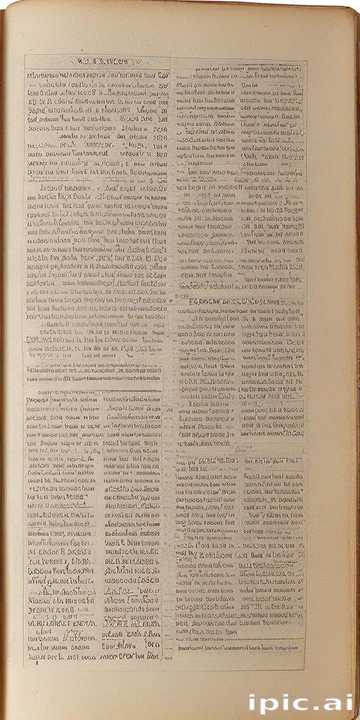 An Ancient Manuscript Page Featuring Intricate Text in Multiple Languages