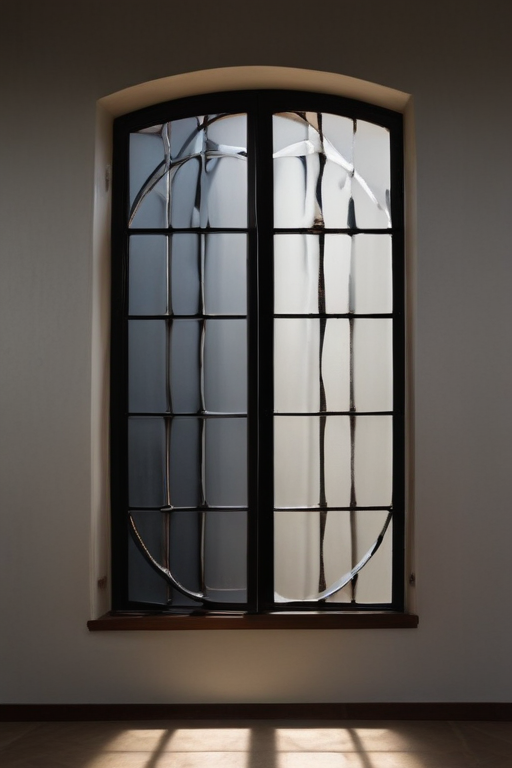 Elegant Modern Window Design Showcasing Artistic Glass Patterns and ...
