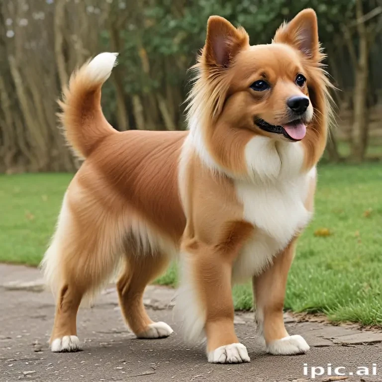 A Playful Dog Enjoying a Sunny Day in a Lush Park Setting