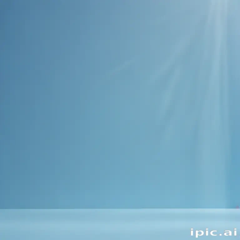 A Tranquil Blue Background with Subtle Light Effects for Creative Use
