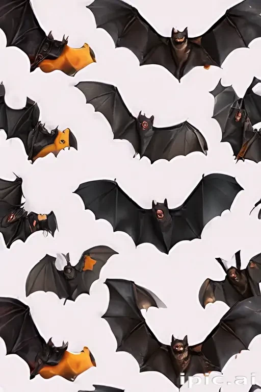A Collection of Various Bat Figures in Different Poses and Designs.