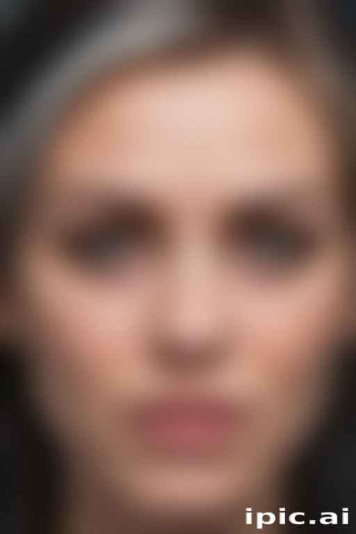 An Abstract Representation of a Woman’s Face with Soft Focus Effects