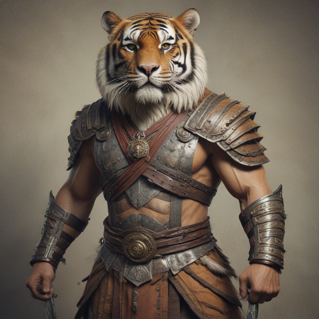 anthropomorphic tiger warrior