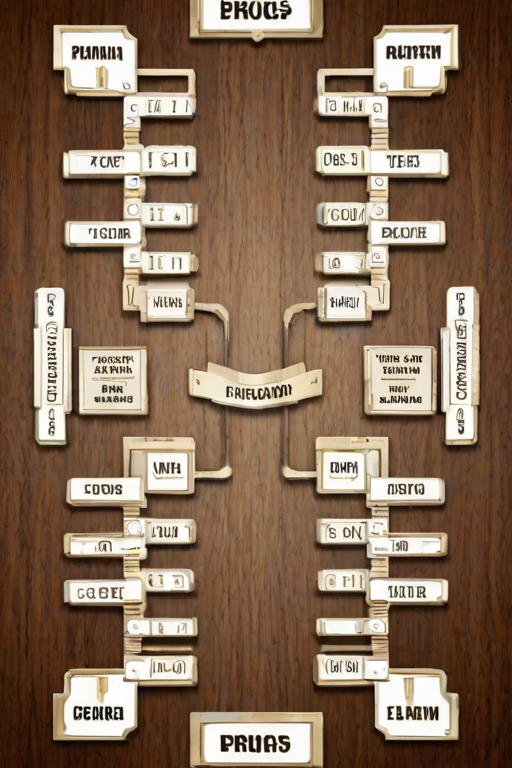 Illustration of a Tournament Bracket Featuring Multiple Competition ...