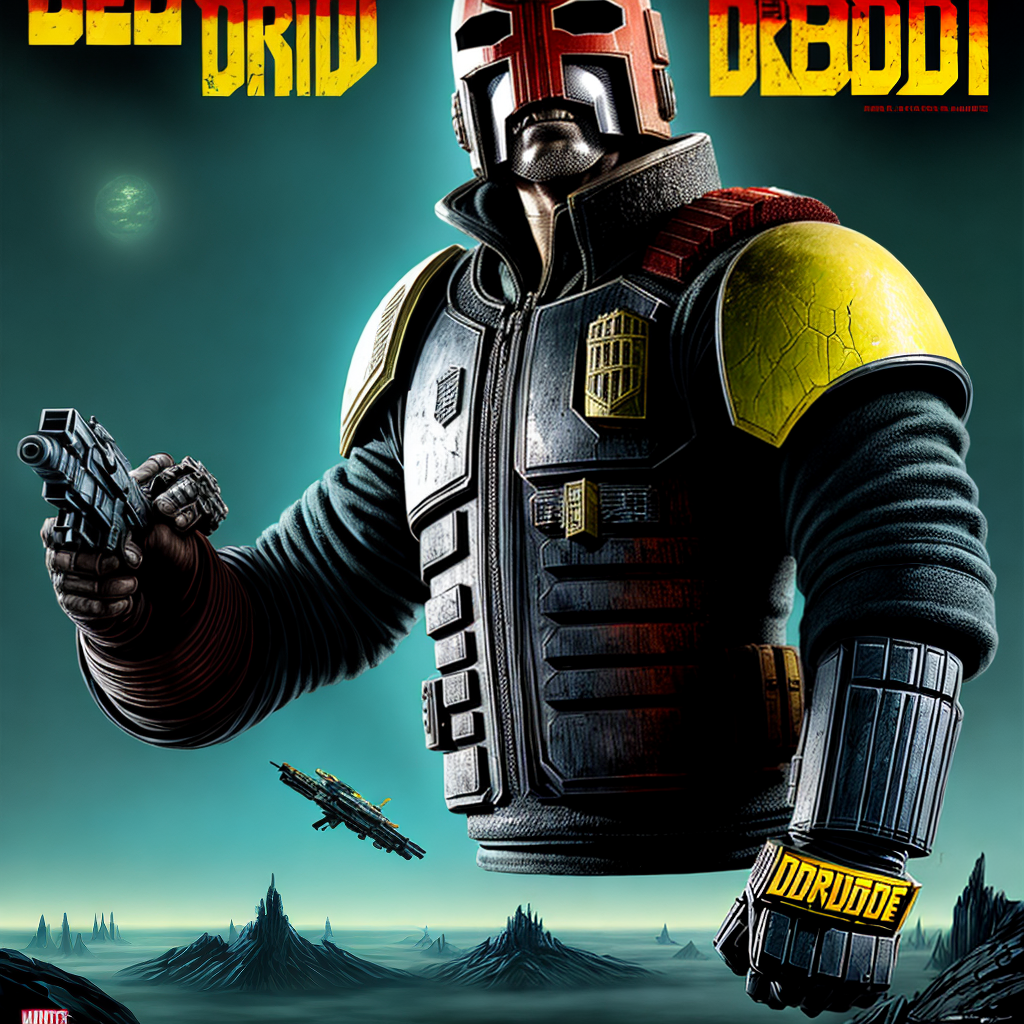 judge dredd radiation fantasy art poster