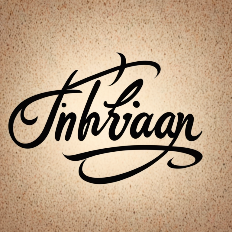 Imran name typography