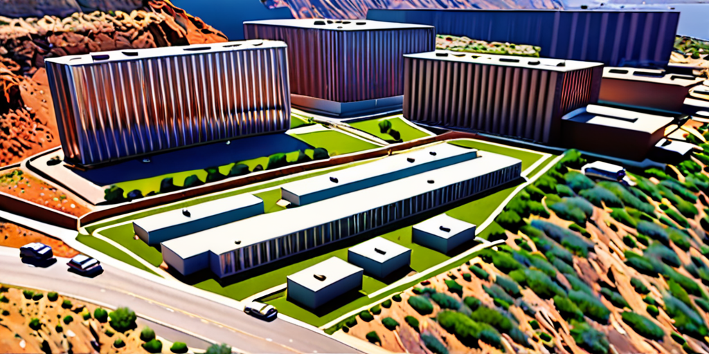 an American enclave in the rocks that produces computer technology and cars