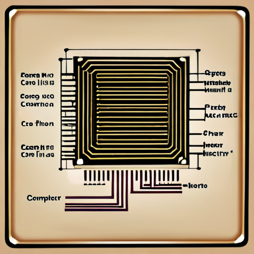 can you draw me a processor of a super computer and should be look like ...