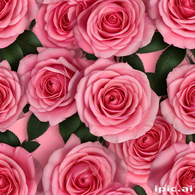 A Beautiful Arrangement of Pink Roses in a Lush Floral Display.