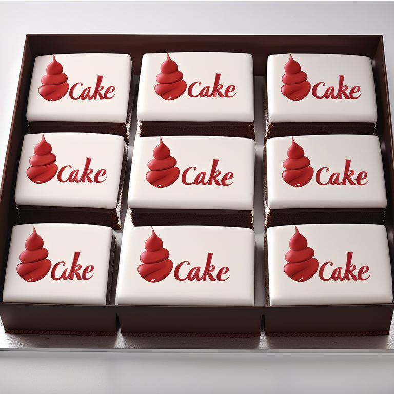 Deliciously Decorated Cakes Displayed in a Neat Box for Everyone to Enjoy