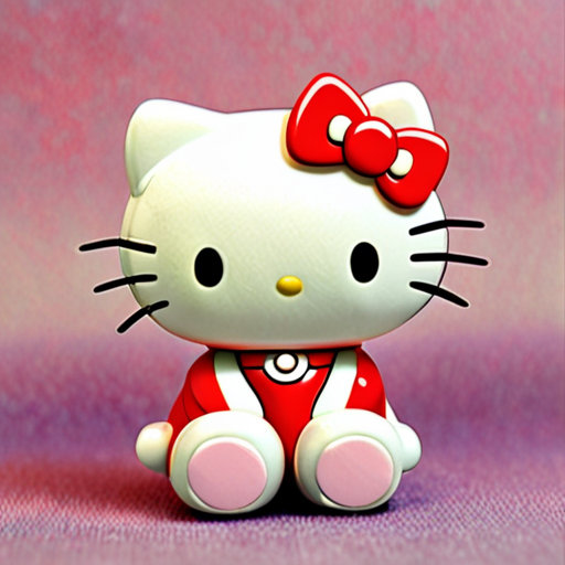 Realistic Hello kitty with a binki