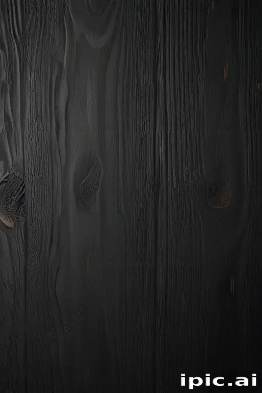 Textured Black Wooden Surface with Unique Grain Patterns and Natural ...