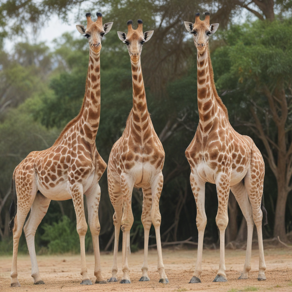 comparing short necked vs long necked giraffes