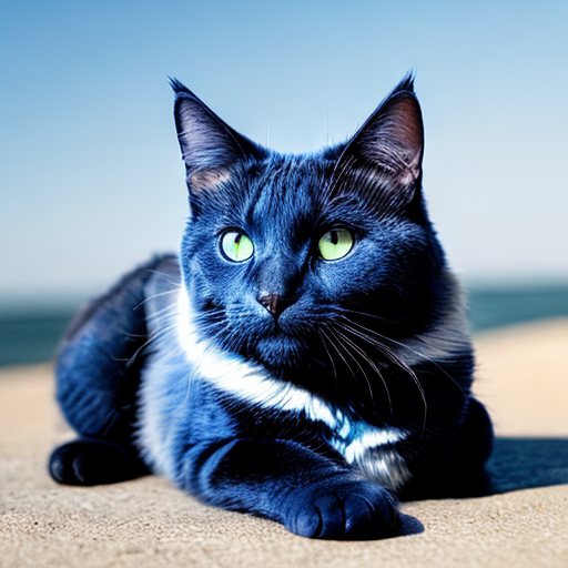 cat color blue