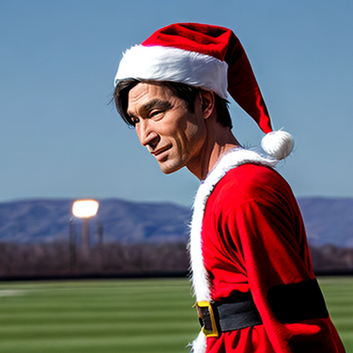 Evil santas helper elf As a ninja