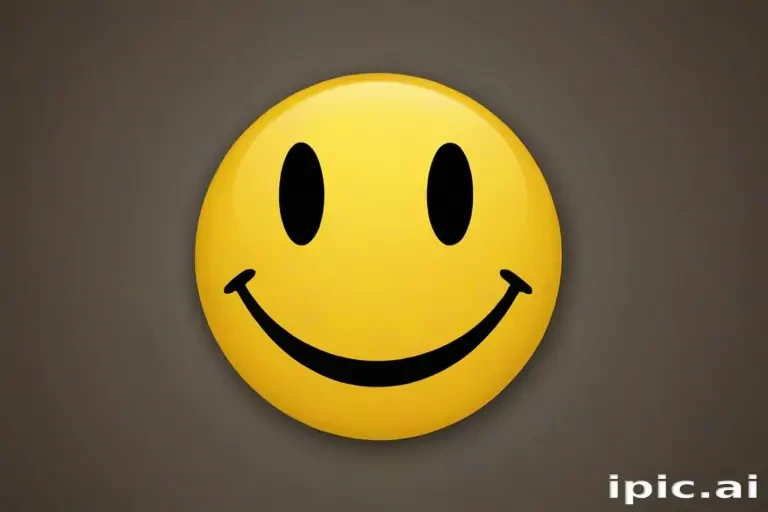 A Bright Yellow Smiley Face Emphasizing Joy and Positivity in Life.