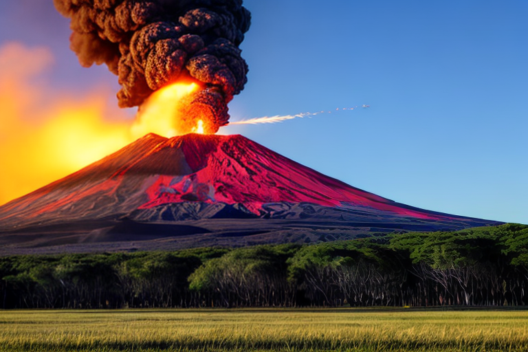 volcano monster shooting fire out of its mouth