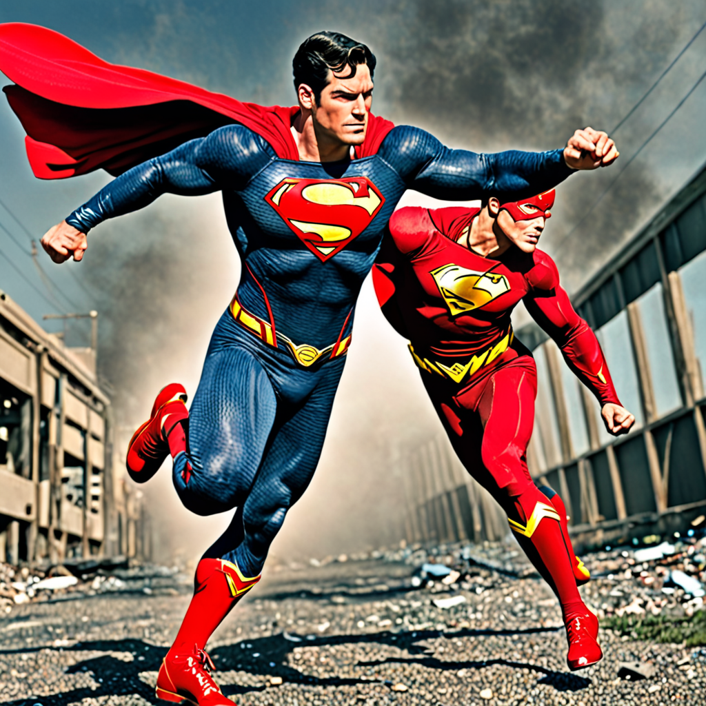 Flash vs superman