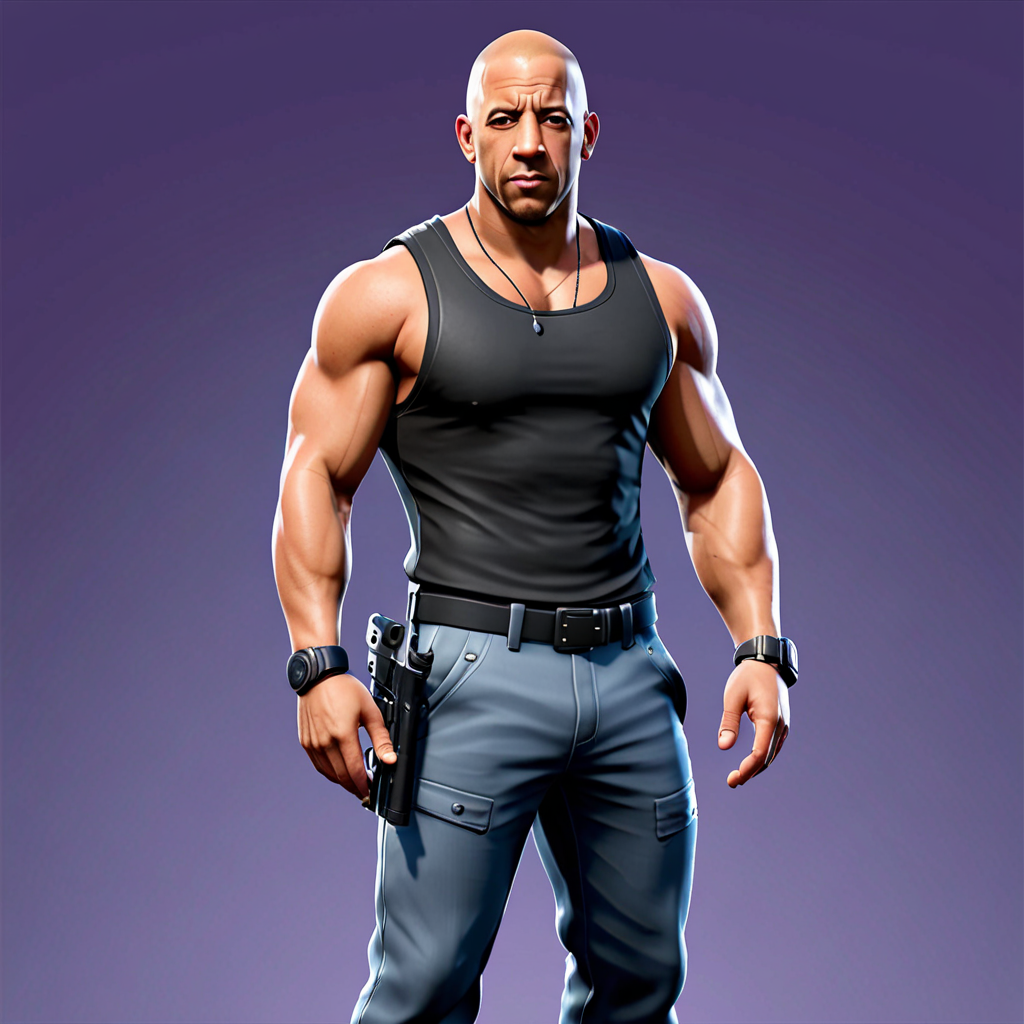 Vin diesel fortnite skin, fortnite style