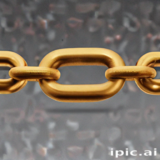 Close-Up View of Shiny Gold Chain Links Against a Blurry Background