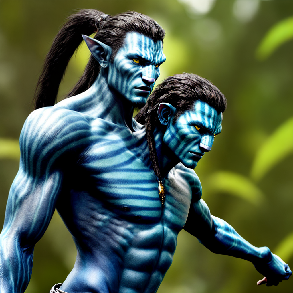 Male na'vi from the movie Avatar
