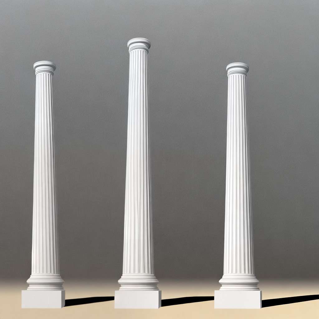 A diagram of a Doric column