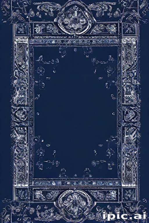 Intricate Ornamental Border Design Featuring Detailed Patterns and Symbols