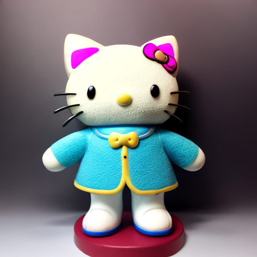 Hello kitty with late night background