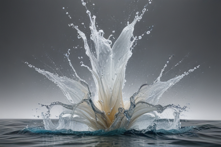 Dynamic Water Splash Creating an Artistic Display of Fluid Motion and ...