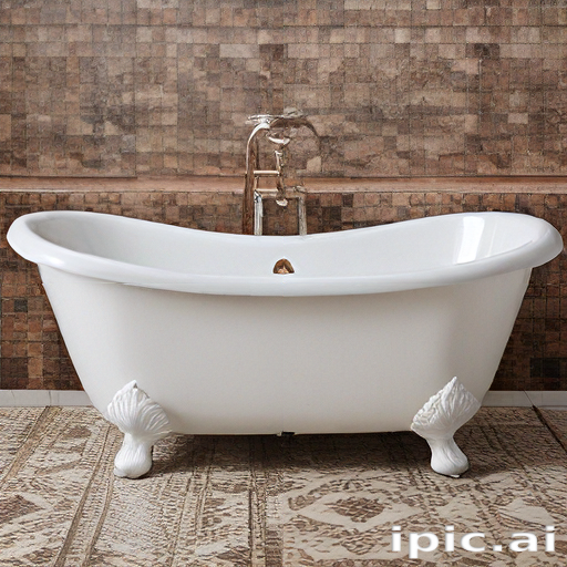 Elegant Vintage Bathtub with Decorative Feet in a Stylish Bathroom Setting