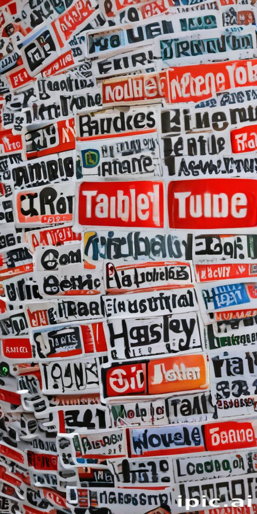 A Colorful Collage of Various Brand Names and Texts in Different Fonts.