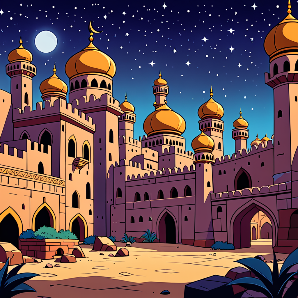 A waste land near the outer wall of the city of Agrabah from the ...