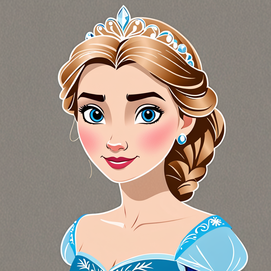 Anna fron cartoon Frozen as cinderella from the cartoon cinderella ...