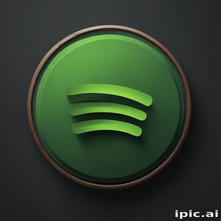 Modern and Stylish Representation of the Iconic Spotify Logo Design