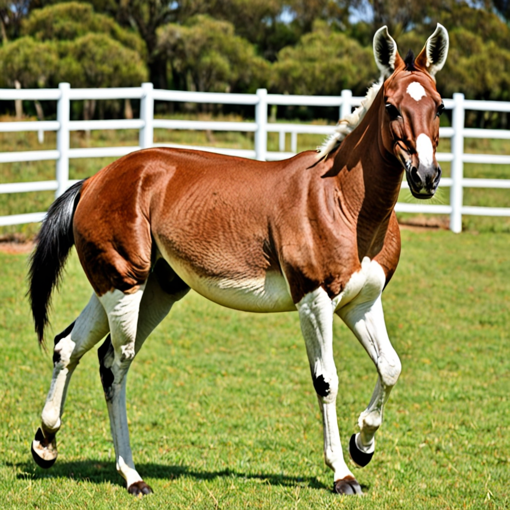 hybrid animal kangaroo and horse